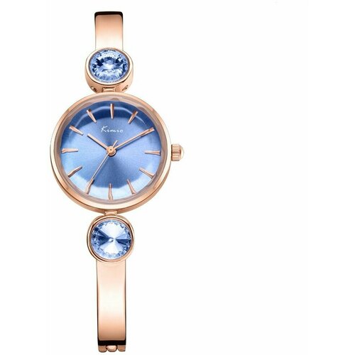 Наручные часы KIMIO Fashion K6205S, голубой, золотой