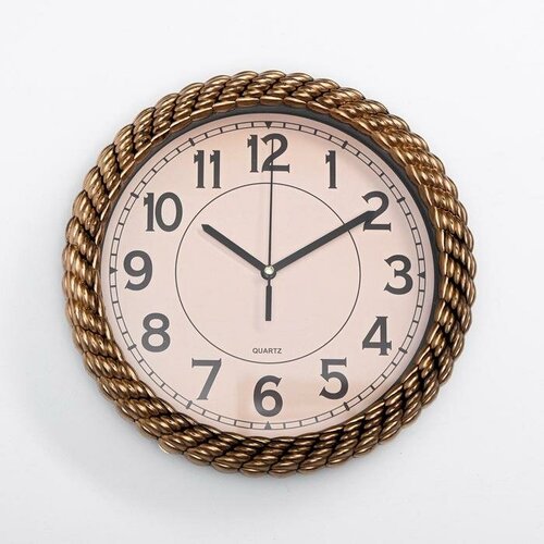Часы настенные "Плетёнка", d-26 см, циферблат 21 см, дискретный ход