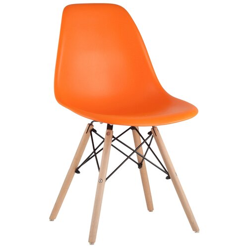 Стул дизайнерский Eames оранжевый