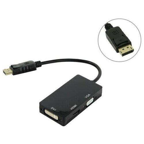 Переходник DisplayPort -> HDMI/DVI/VGA Orient C309