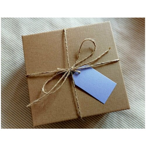 Бирки картонные Теги для упаковки подарков и изделий ручной работы, лавандовый 30 шт.