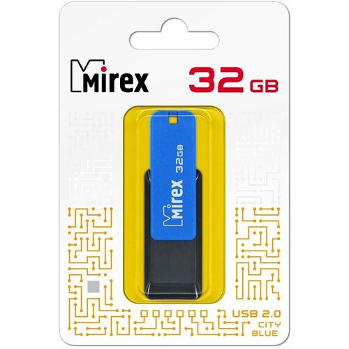 Флешка USB Flash Drive MIREX CITY BLUE 32GB