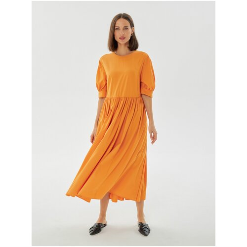 Платье Pompa, размер 42, оранжевый