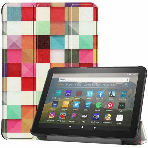Чехол Smart Case для Amazon Kindle Fire HD 8 / 8 Plus (2020), 8 дюймов (Colorful Squares)