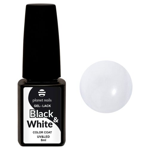 Planet nails Гель-лак Black&White, 8 мл, 440