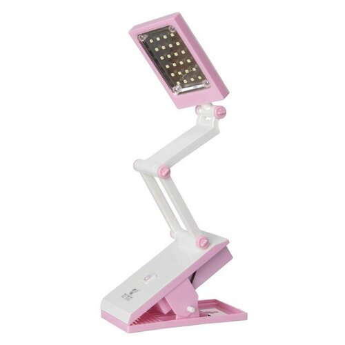 Настольная лампа "Зайчик" LED 4Вт USB АКБ бело-розовый 7х13х35 см