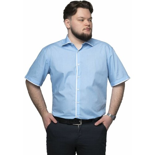 Рубашка Imperator, размер 50/L/170-178/41 ворот, голубой