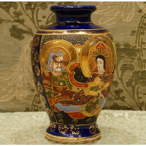 Антикварная ваза Сацума (Satsuma). Японская Империя, 20 век.