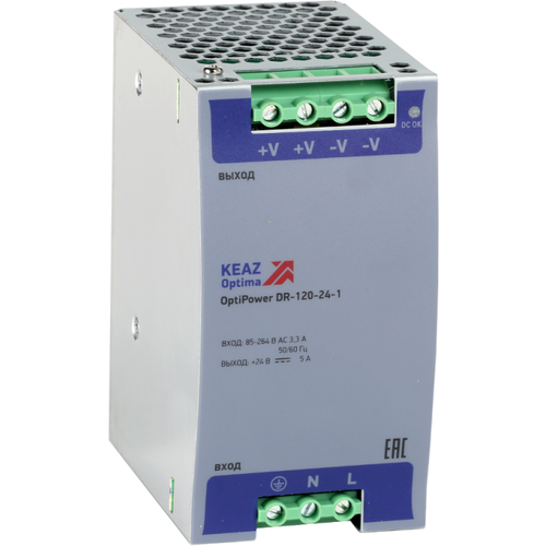 Блок питания OptiPower DR-120-24-1 КЭАЗ 284548 rs-284548