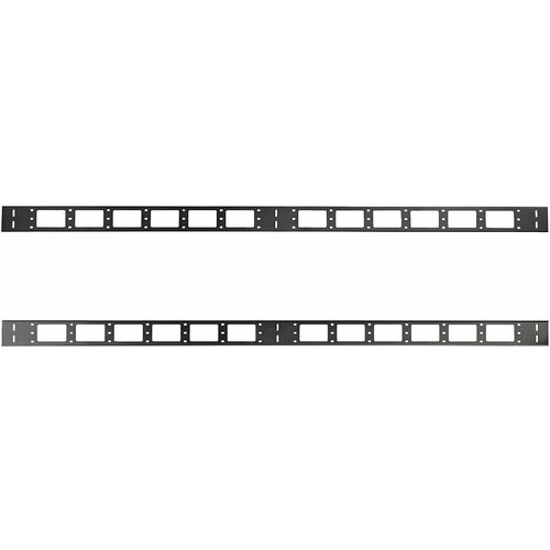 Органайзер кабельный вертикальный 18U 90мм черный | код.130411-01275 | ССД (2шт. в упак.)