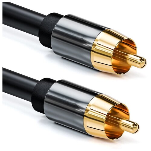 Кабель TUBON Цифровой коаксиальный RCA - RCA / Coaxial / SPDIF / Тюльпаны / Колокольчики OD6.0 R001 5м.