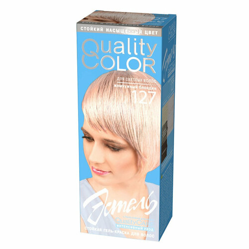 Гель-краска для волос Estel Quality Color, тон: 127 жемчужный блондин, 115 мл