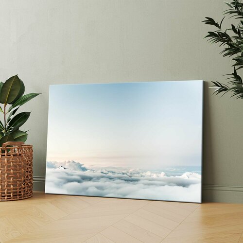 Картина на холсте (Небо облака) 20x30 см. Интерьерная, на стену.