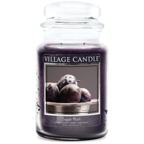 Ароматическая свеча Village Candle "Сладкая Слива", большая