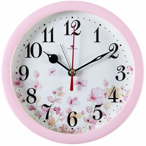 Часы-будильник РУБИН В4-010 розовый