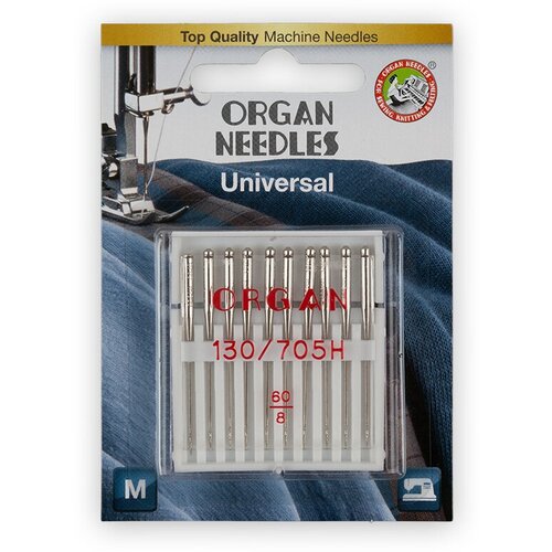 Иглы для быт. шв. машин ORGAN универсальные 10 шт в блистере 5110060BL № 60