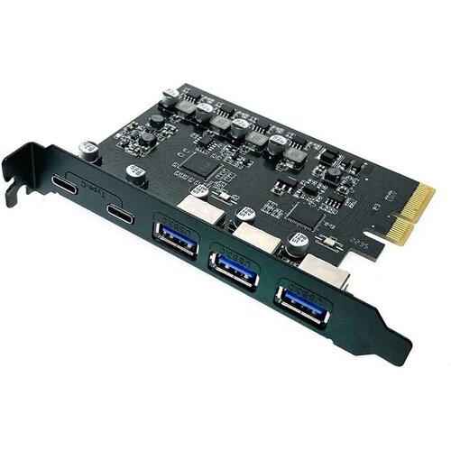 Контроллер Espada PCI-E USB 3.2 Gen2 (3xUSB-A / 2xUSB-C) PCIeU3.2Gen2