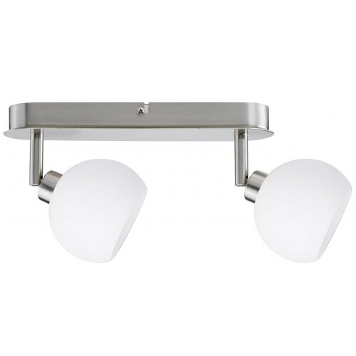 Настенно-потолочный светильник Paulmann Wolbi 60151, 6 Вт, кол-во ламп: 2 шт., 3000 К, цвет арматуры: серый, цвет плафона: белый
