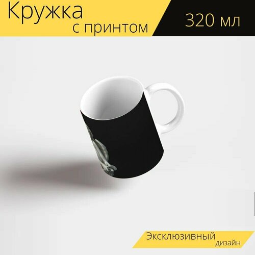 Кружка с рисунком, принтом "Ангел, статуэтка, фигурка" 320 мл.