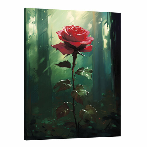 Интерьерная картина 50х70 "Розы в молчании"