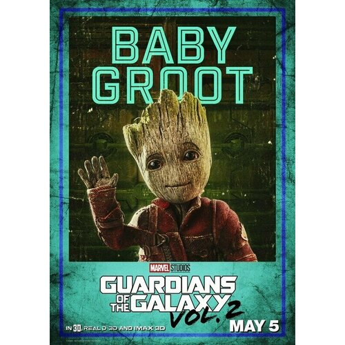 Плакат, постер на холсте Стражи Галактики. Часть 2 (Guardians of the Galaxy Vol. 2), Джеймс Ганн. Размер 42 х 60 см