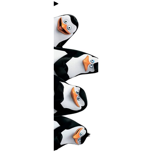 Instalook Наволочка с принтом "Пингвины из Мадагаскара" 35x170 см
