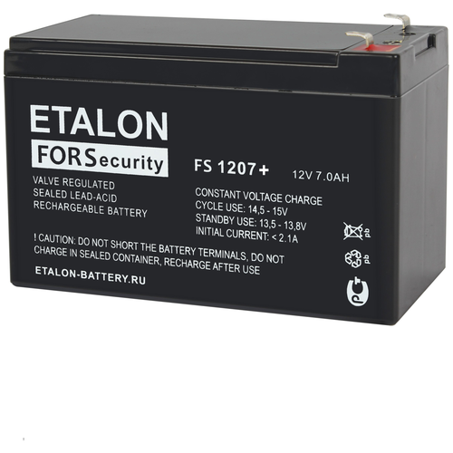 Аккумулятор ETALON FS 1207+ (12В / 7+Ач)