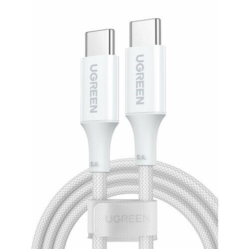 Кабель UGREEN US557 (15267) USB-C to USB-C PD Fast Charging Data Cable. Длина: 1м. Цвет: белый