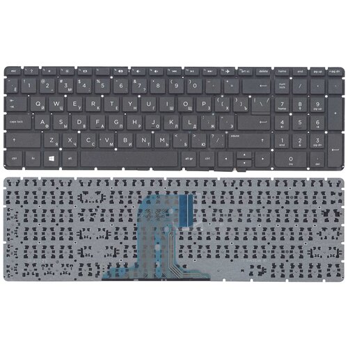 Клавиатура для ноутбука Amperin HP Pavilion 250 G4 G5, 255 G4, 15-af черная без рамки