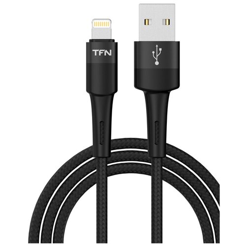 Кабель TFN USB-A/Lightning Envy 1.2m нейлон black/кабель для iPod, iPhone, iPad Apple/кабель для айфона