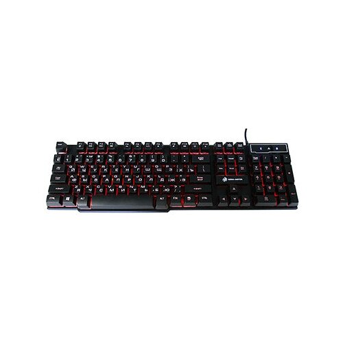 Игровая клавиатура Dialog GAN-KATA KGK-15U с красной подсветкой / клавиатура для компьютера с RGB / клавиатура для киберспорта, черный
