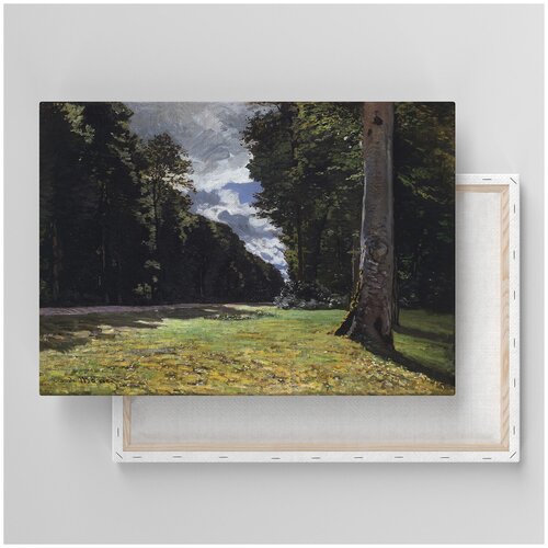 Картина на холсте с подрамником / Monet Claude / Клод Моне - В саду Фонтэнбло