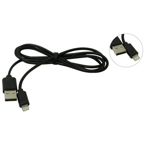 Кабель SmartBuy USB - 8-pin для Apple, 1 м, черный