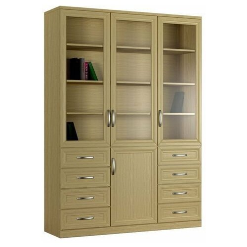 Книжный шкаф Библиограф-3 №9 Клен 120x40x210