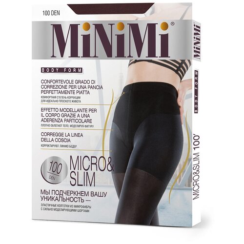 Колготки MiNiMi Micro&Slim, 100 den, размер 4, красный