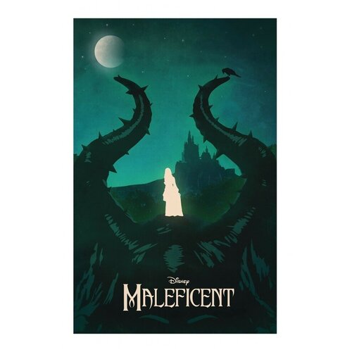 Плакат, постер на холсте Maleficent, Малефисента. Размер 60 х 84 см