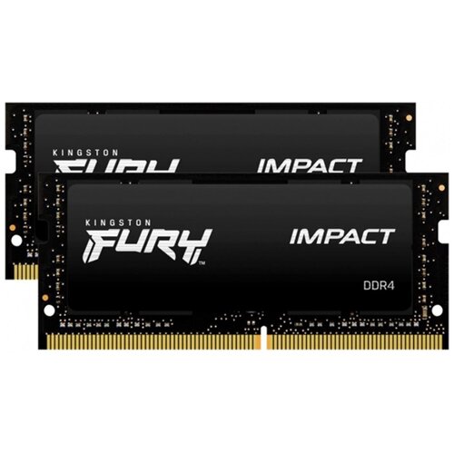 Оперативная память Kingston FURY Impact 32 ГБ (16 ГБ x 2 шт.) DDR4 3200 МГц SODIMM CL20 KF432S20IBK2/32