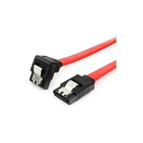 Аксессуар Кабель Gembird Cablexpert 30 см, плоский кабель, кабель интерфейсный SATA, красного цвета