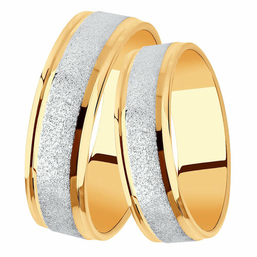Кольцо обручальное Diamant online, золото, 585 проба, размер 16