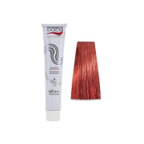 Kaaral Baco Color крем-краска для волос, 6.44 интенсивный медный блондин, 100 мл