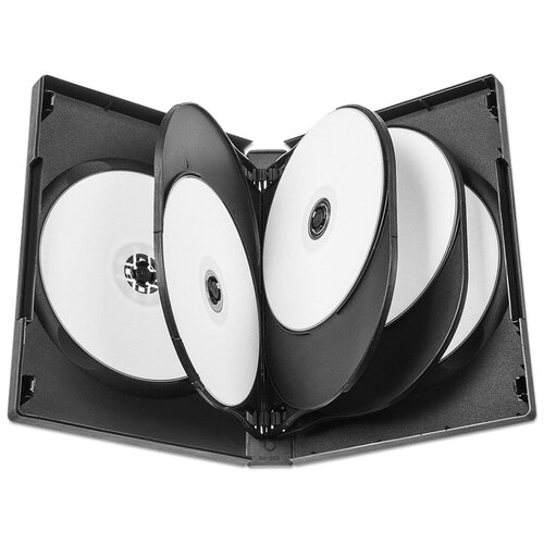 Коробка DVD Box для 8 дисков, черная, 1 шт.