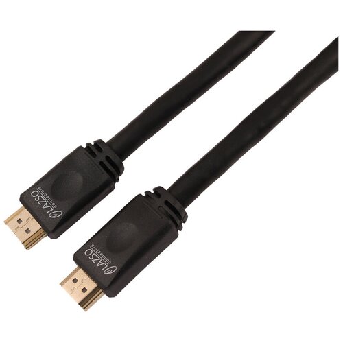 Кабель LAZSO WH-111(20m) HDMI 2.0, максимальное разрешение 4Кх2К, 60Hz (4:2:0). Круглое сечение. Тип разъёмов А-А ( вилка-вилка),19 pin, позолоченные