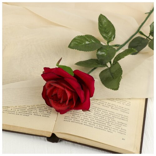 Цветы искусственные Роза 56 см d-8,5 см, красный