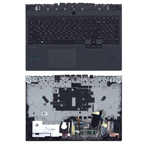 Клавиатура для ноутбука Lenovo 5CB0Z26789 черная с черный топкейсом