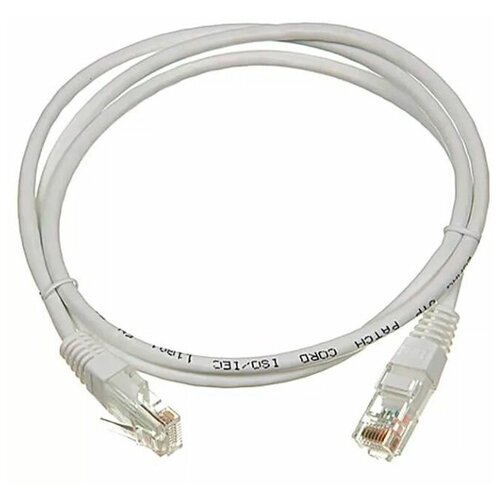 Патч-корд Lanmaster UTP вилка RJ-45-вилка RJ-45 кат.5е 1м серый ПВХ (уп1шт)