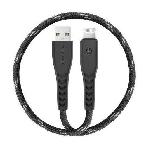 EnergEA Кабель NyloFlex USB-A to Lightning MFI C89 Black 30cm