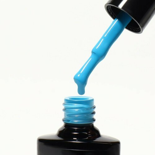Queen fair Гель лак для ногтей, «CLASSIC COLORS», 3-х фазный, 8мл, LED/UV, цвет голубая лагуна (61)