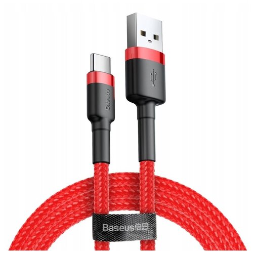 Кабель Baseus Cafule Cable USB - USB Type-C 2 A 3 м, цвет Красный (CATKLF-U09)