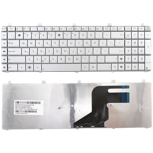 Клавиатура для ноутбука Asus AENJ5700010, русская, серебристая