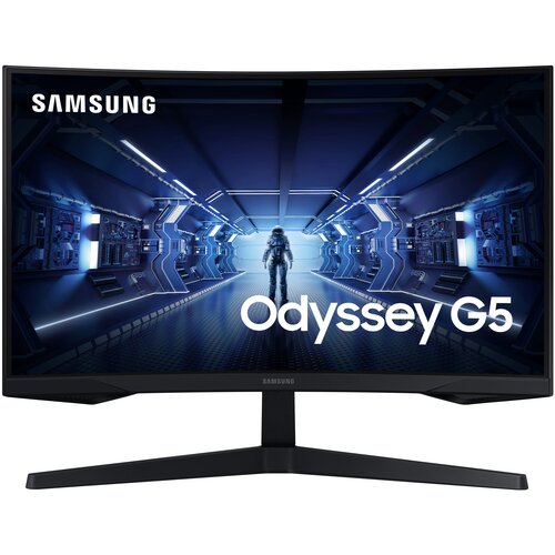 27" Монитор Samsung Odyssey G5 C27G55TQWI, 2560x1440, 144 Гц, *VA, черный